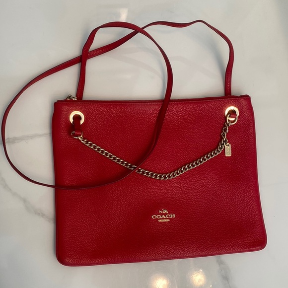 Coach | Bags | Coach Watermelon Colored Envelope Bag | Poshmark